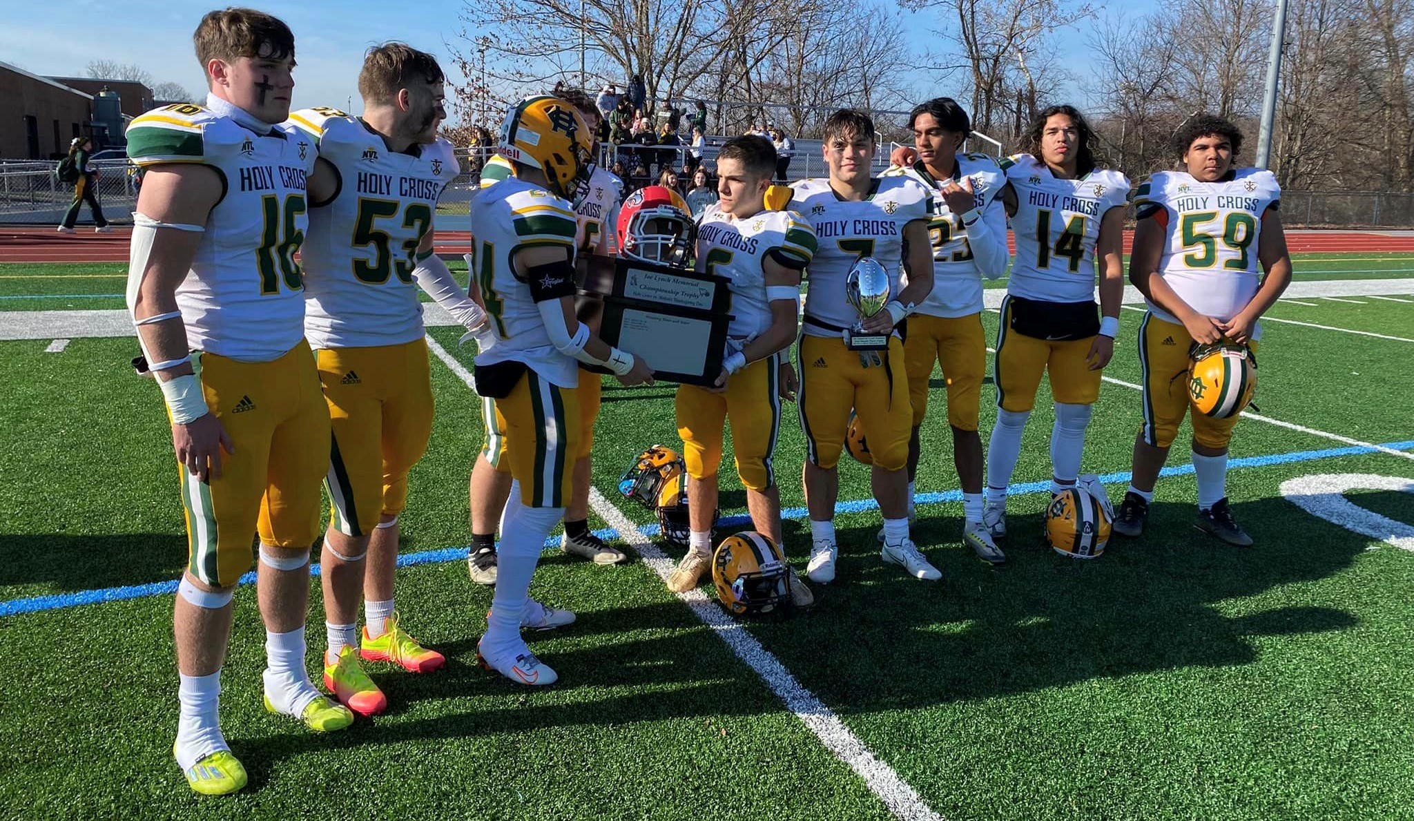 Holy Cross football faces New Fairfield in Class S quarterfinal rematch ...